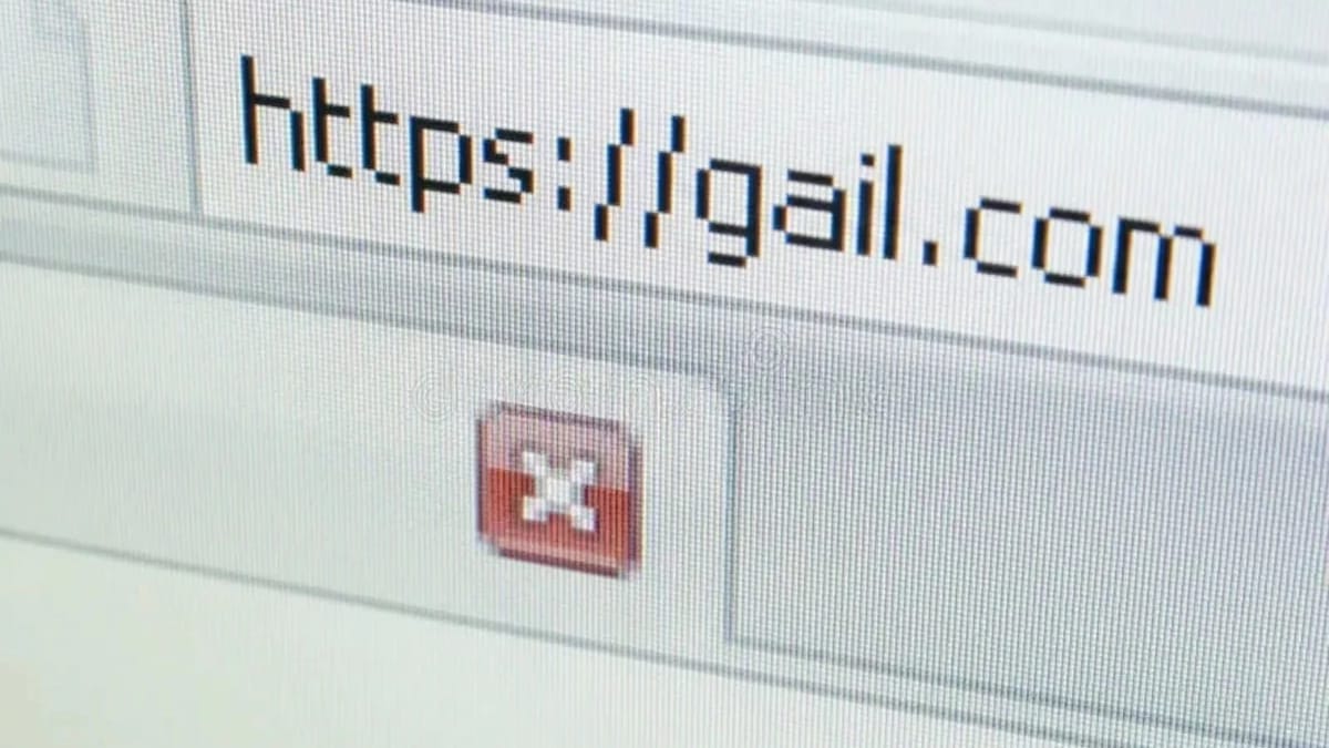 If you accidentally go to gail.com instead of gmail.com you're greeted ...